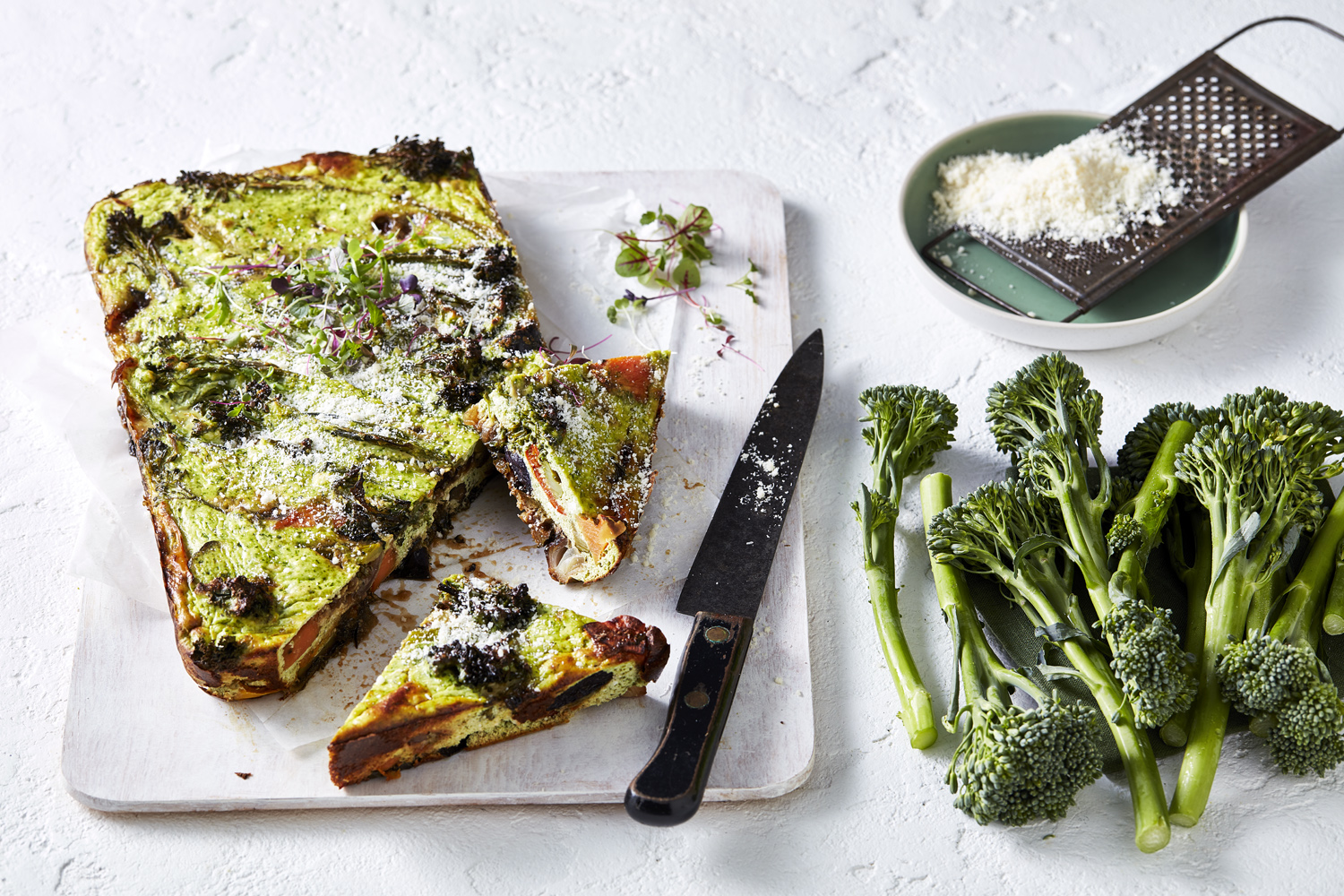 Rainbow vegetable frittata with Broccolini® | Perfection Fresh Australia